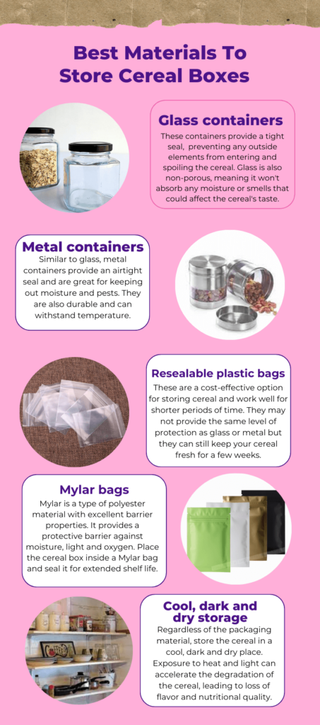 How To Store Cereal Boxes? | Best Material & Ways